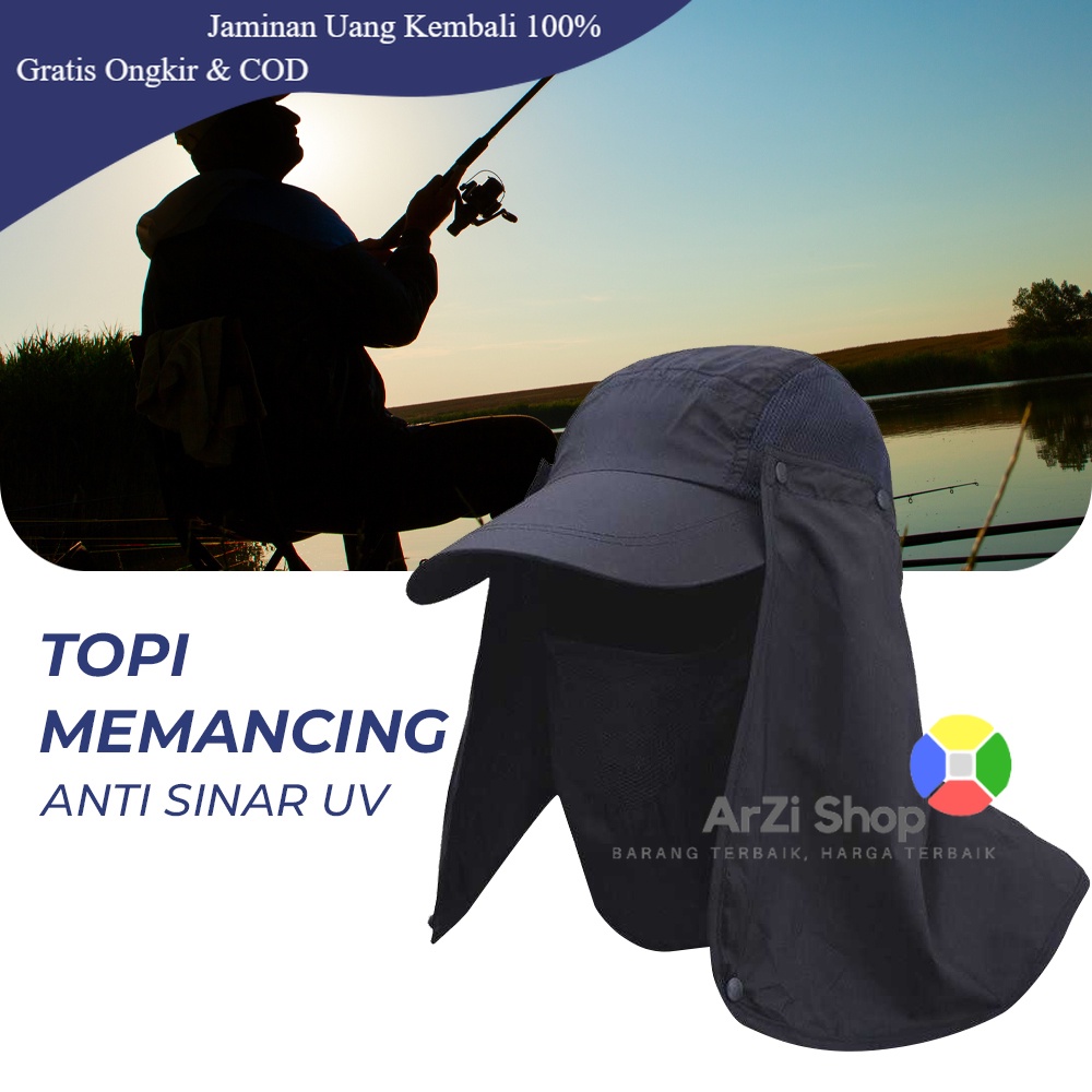 Jual FLYMALL Topi Mancing Jepang Anti Panas UV Fishing Hat - MH011 ...
