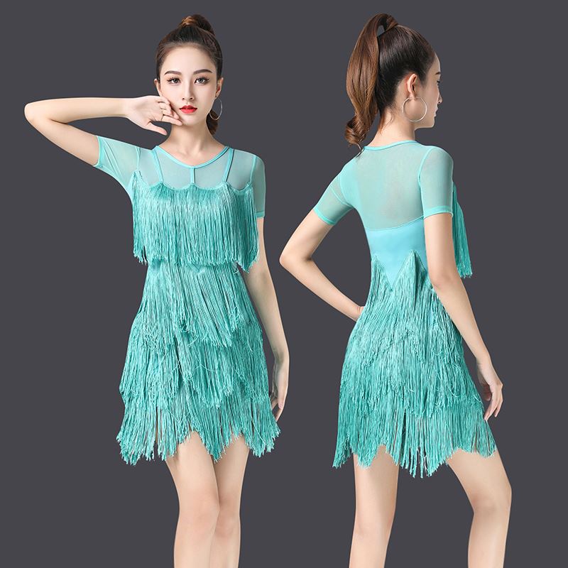 Jual Latin dance outfit, women's training suit, new training dance sexy ...