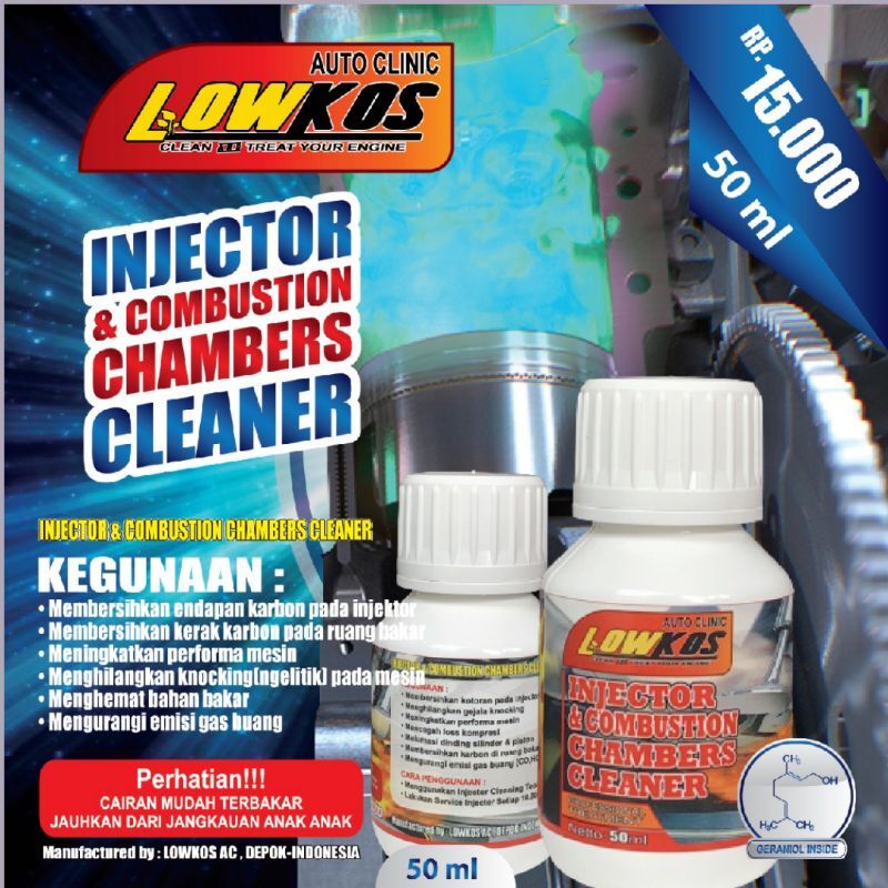 Jual LoTERBAIK Cairan Pembersih INJECTOR INJEKSI Carbon cleaner isi 50 ...