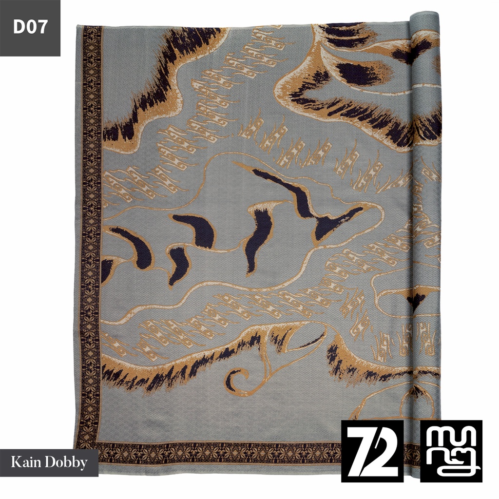 Jual KAIN BATIK PREMIUM Bahan Dobby Motif Lembah Asri Warna Abu Silver ...