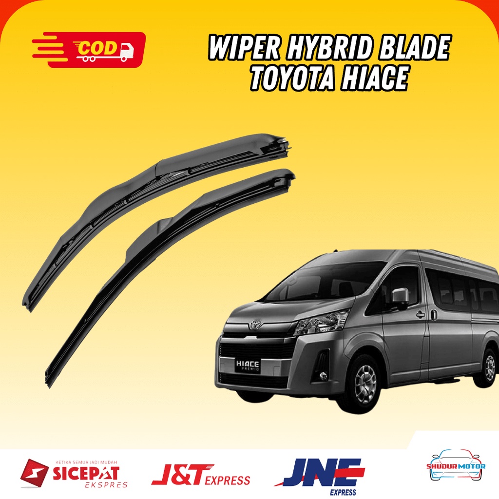 Jual Wiper Hybrid Blade Toyota Hiace Frameless 1 Set Kiri dan Kanan ...