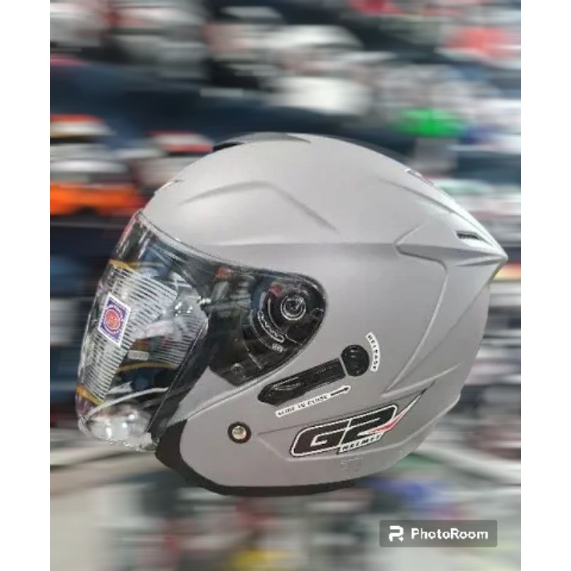 Jual Helm G2 Optimax Dobel VISOR 2 kaca Original Solid Putih | Shopee ...