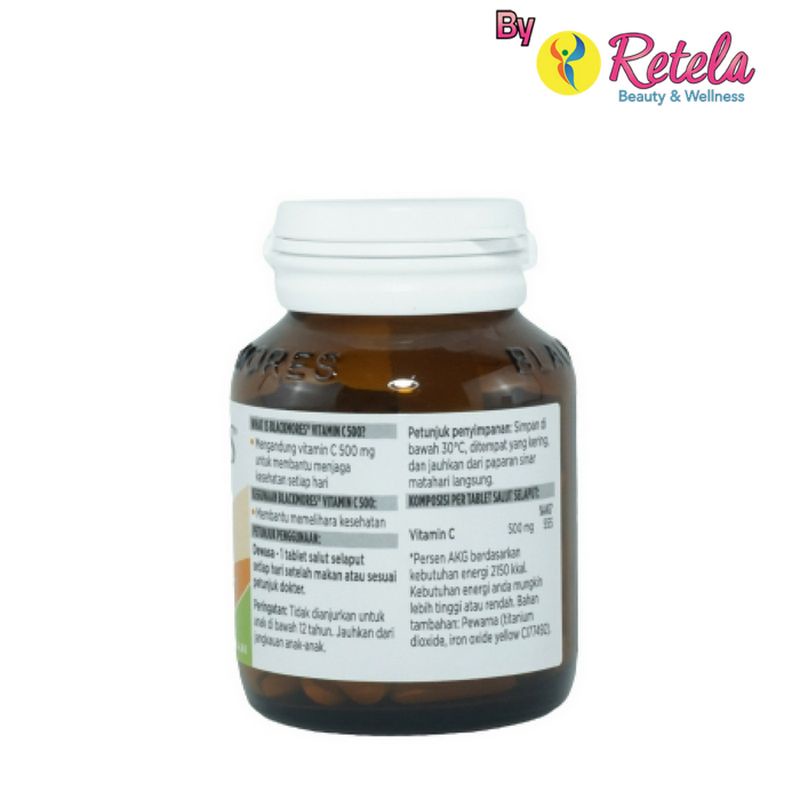 Jual BLACKMORES VITAMIN C 500 1 BOTOL 60 TABLET | Shopee Indonesia