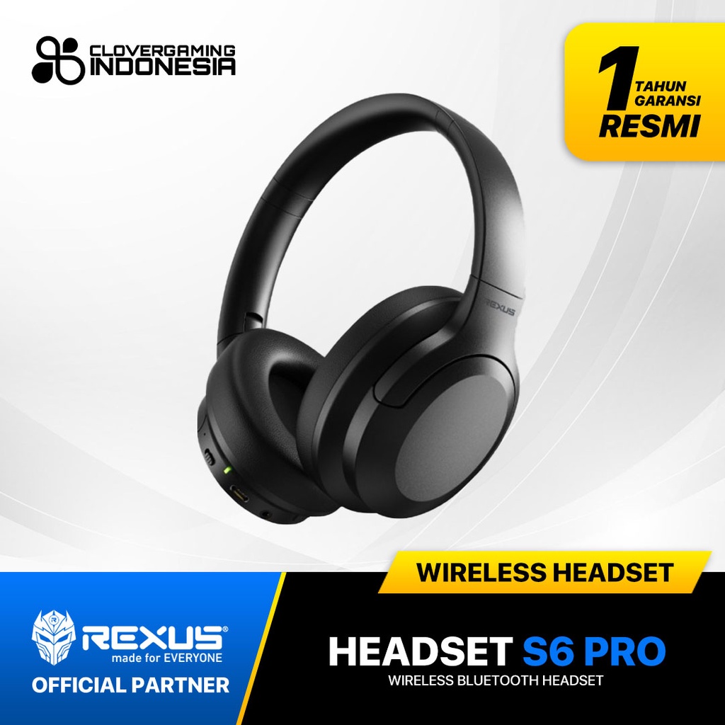 Jual Rexus Headset Wireless S6 Pro Headphone with ANC | Shopee Indonesia