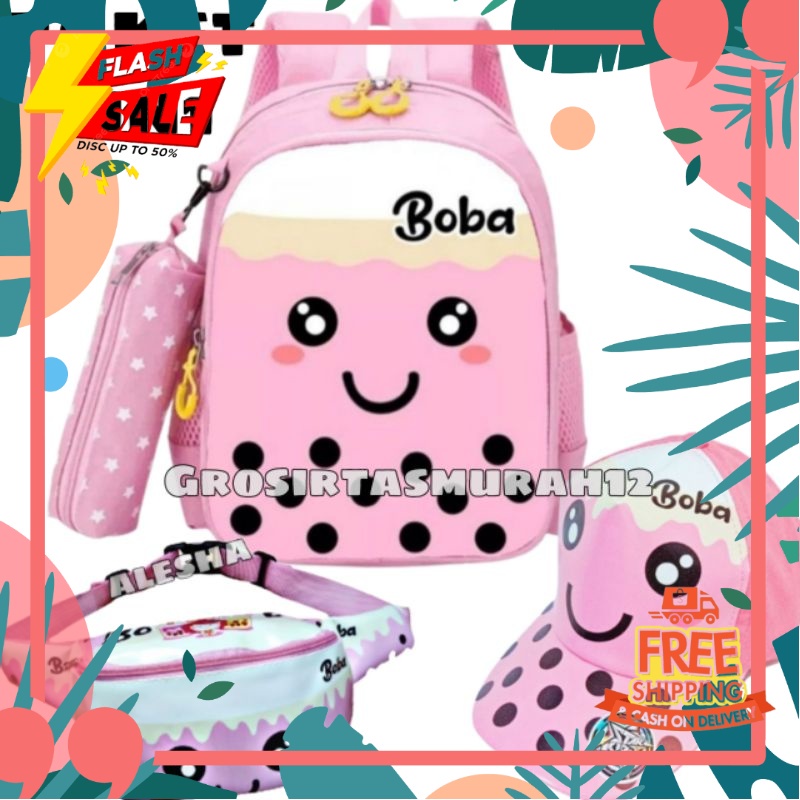 Jual PERSIAPAN NATAL NEW YEARS //Tas BOBA Tas Ransel Sekolah Anak Perempuan TK SD PAUD BONUS ...