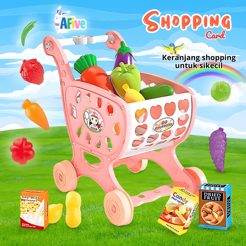 Jual [AFive] Troli Belanja Mainan Anak Laki Laki Kreativitas Imajinasi ...