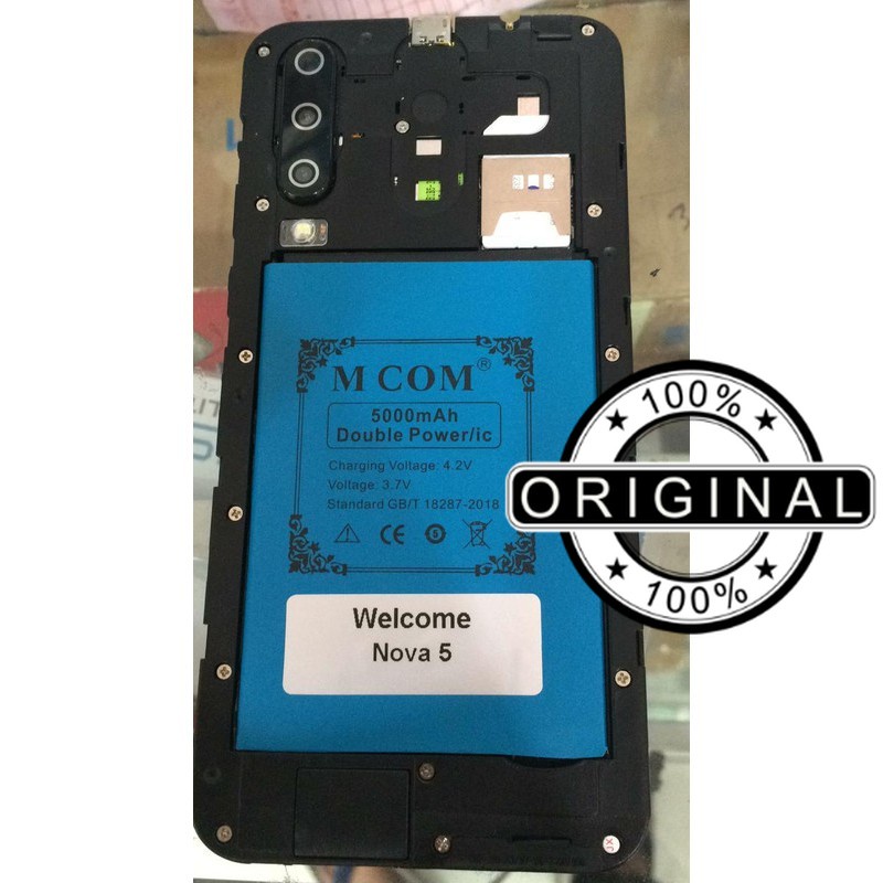 Jual Battery Batre Baterai Double Power Mcom Welcome Nova 5 Kapasitas 5000 mah | Shopee Indonesia