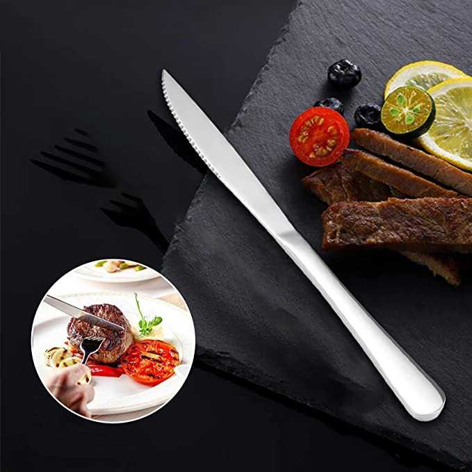 Jual Pisau Makan Knife Steak Untuk Daging Stik Gagan Besi Stainless ...