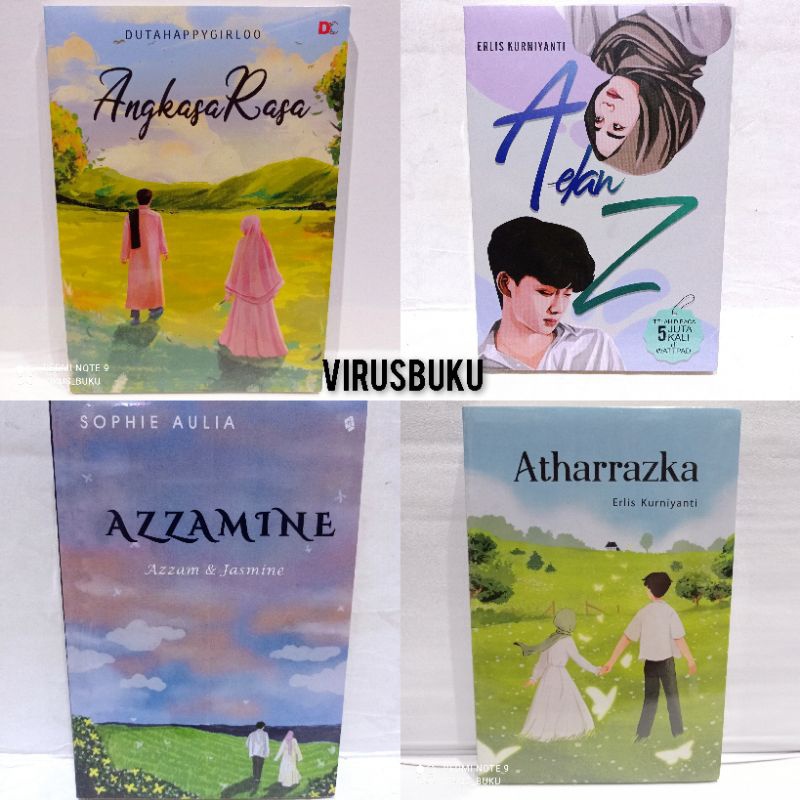 Jual Paket isi 4 Novel Angkasa Rasa + Atharrazka + Azzamine + A dan Z ...
