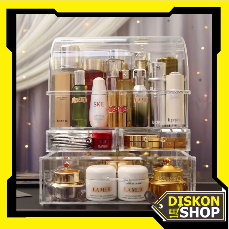Jual Diskon Shop - R6024 Rak Kosmetik Akrilik Transparan / Tempat ...