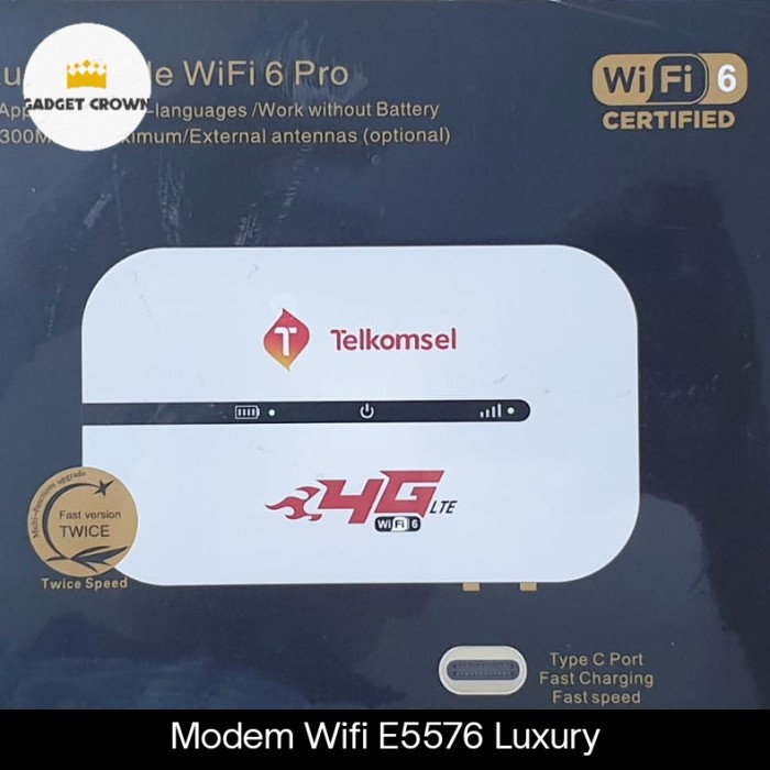 Jual Mifi 4G Telkomsel E5576 Luxury PRO 3000 Mah Type C Modem Wifi ...