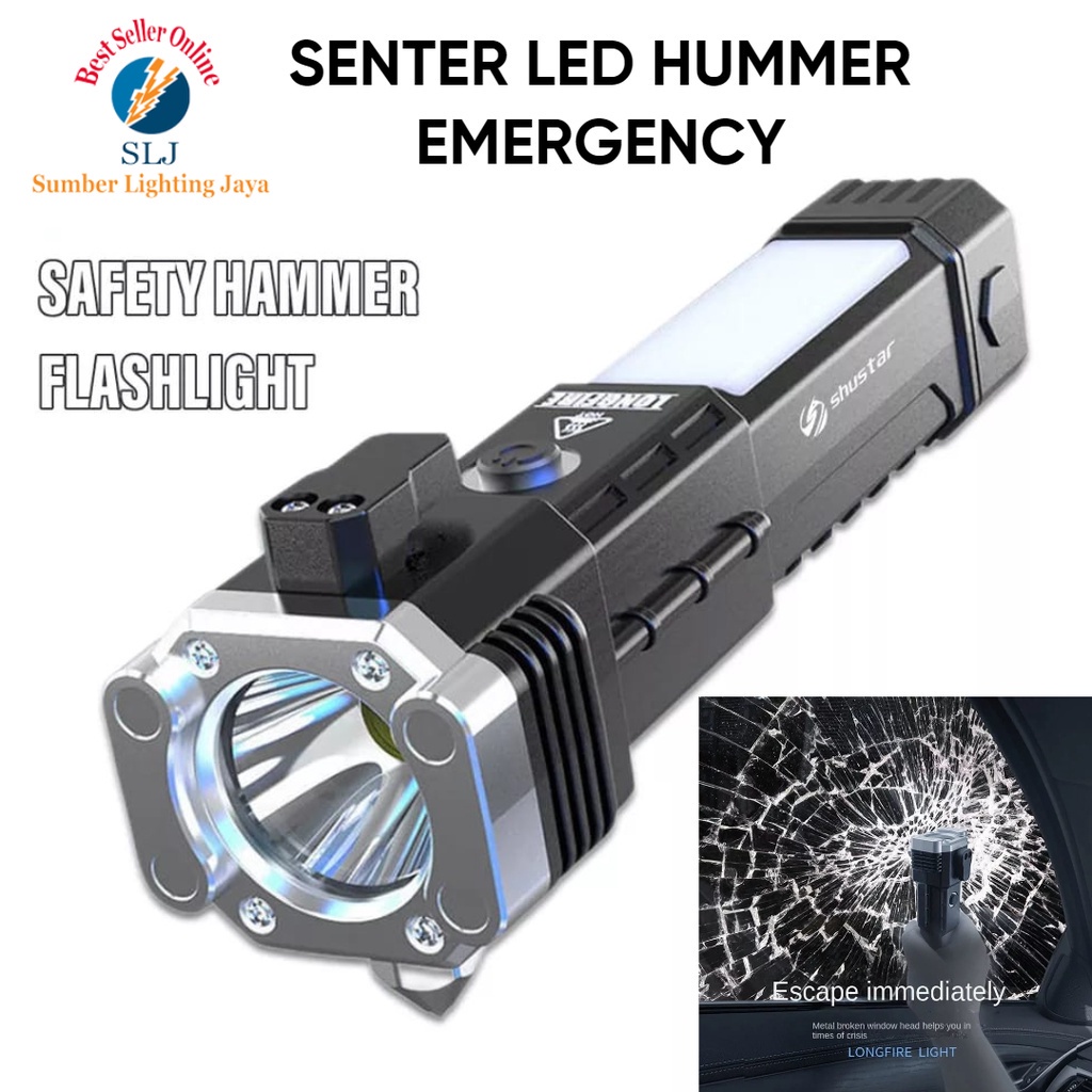 Jual SENTER LED MULTIFUNGSI HUMMER EMERGENCY PLUS 4 MAGNET / SENTER CAS ...
