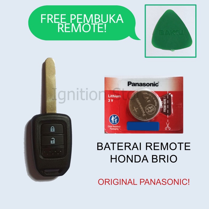Jual Battery Remote Honda Brio ORIGINAL PANASONIC | Shopee Indonesia