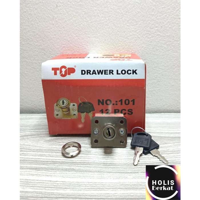 Jual Kunci Laci TOP 101 / Kunci Lemari / Drawer Lock Set | Shopee Indonesia