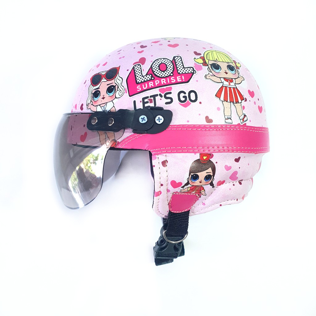 Jual Helm anak cewek / Helm Anak SPECIAL RETRO LOL SURPRISE / Helmet ...