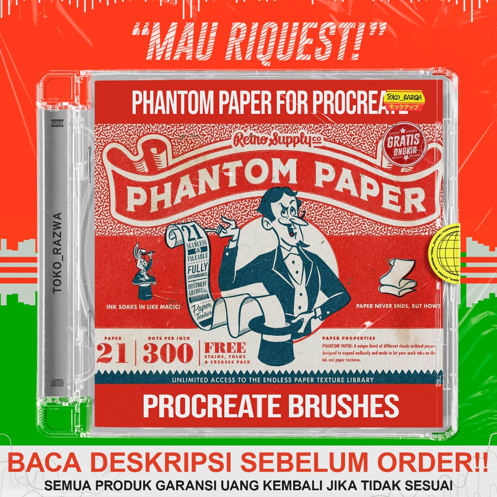 Jual Procreate Brush - Phantom Paper for Procreate - 130423 | Shopee ...