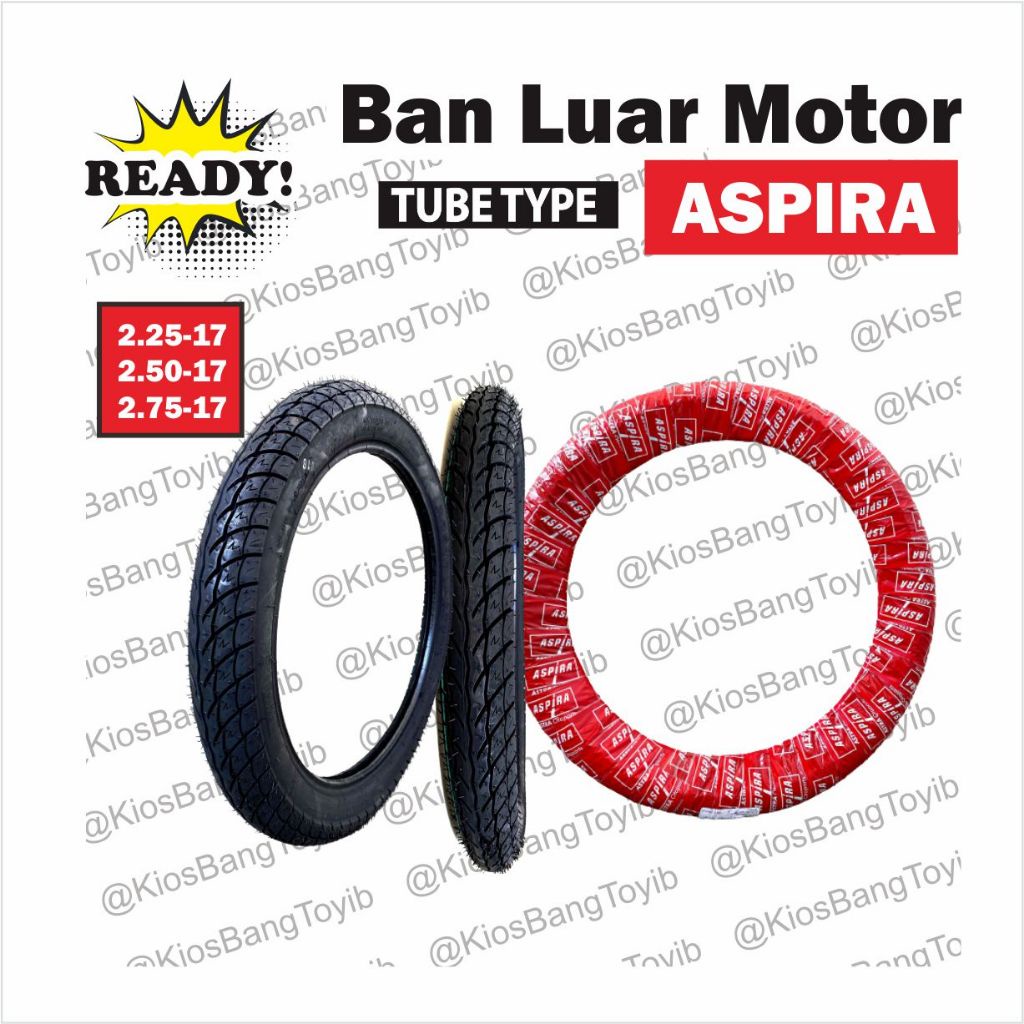 Jual Ban Luar Motor Tube Type ORIGINAL ASPIRA Ring 17 (2.25-17) (2.50 ...