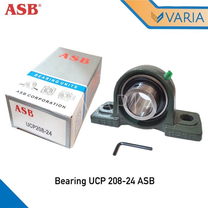 Jual Bearing UCP 208-24 ASB As 38.1 mm 1 1/2 inch Laher Pillow Block Duduk | Shopee Indonesia
