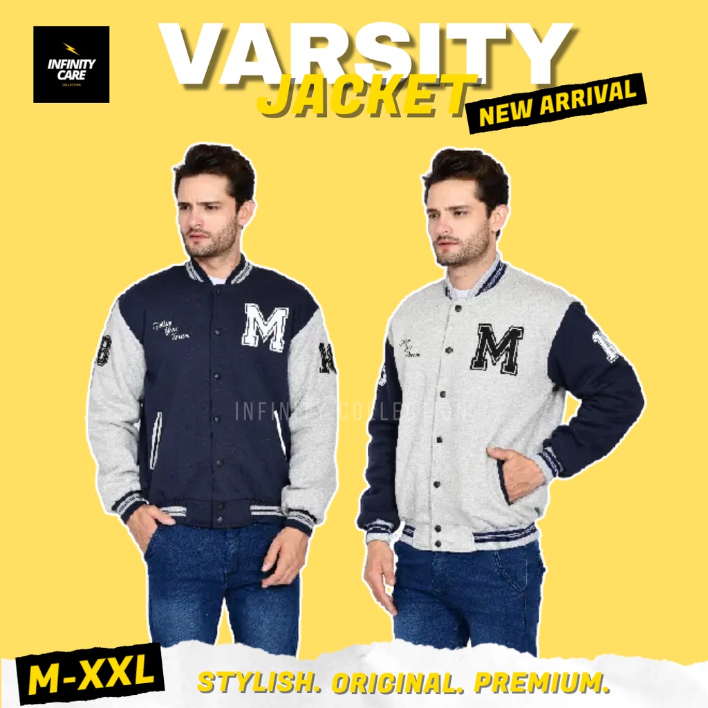 Jual KREBANO.ID Varsity Jacket Pria Baseball Original Vintage Custom ...