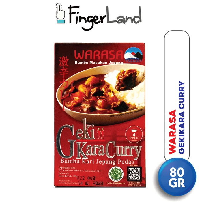 Jual WARASA Gekikara Curry 80 gram Bumbu Kari Jepang Pedas | Shopee ...