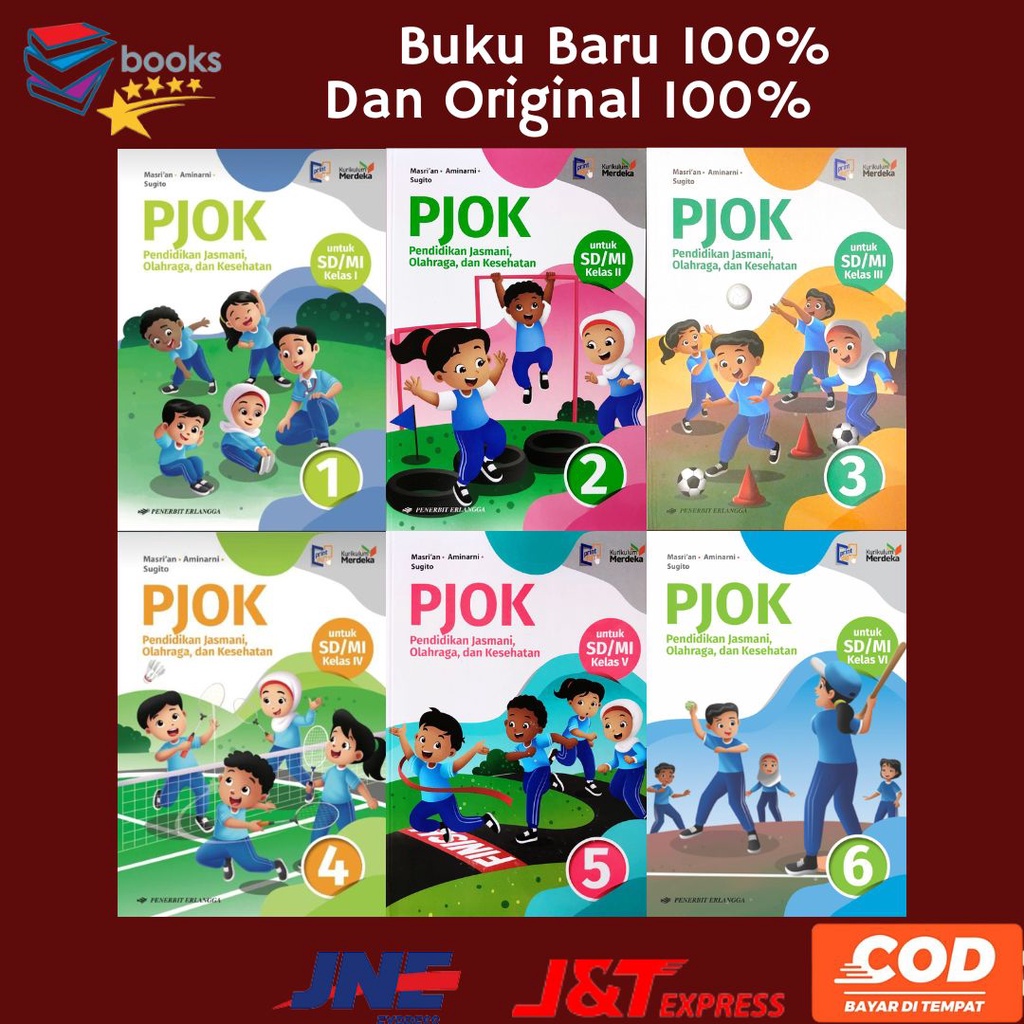 Jual KURIKULUM MERDEKA PJOK SD MI Kelas 1 2 3 4 5 6 KURMER ERLANGGA ORIGINAL | Shopee Indonesia