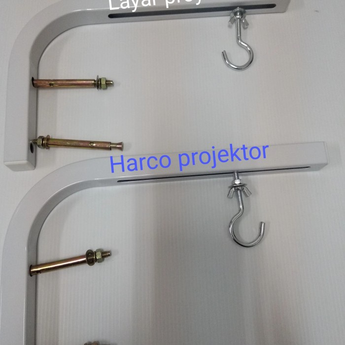 Jual bracket layar proyektor / bracket gantung screen proyektor ...