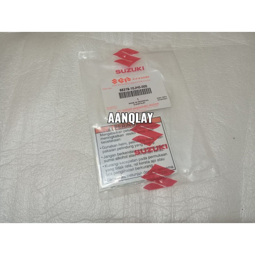 Jual Stiker Peringatan Suzuki Label Peringatan Suzuki | Shopee Indonesia