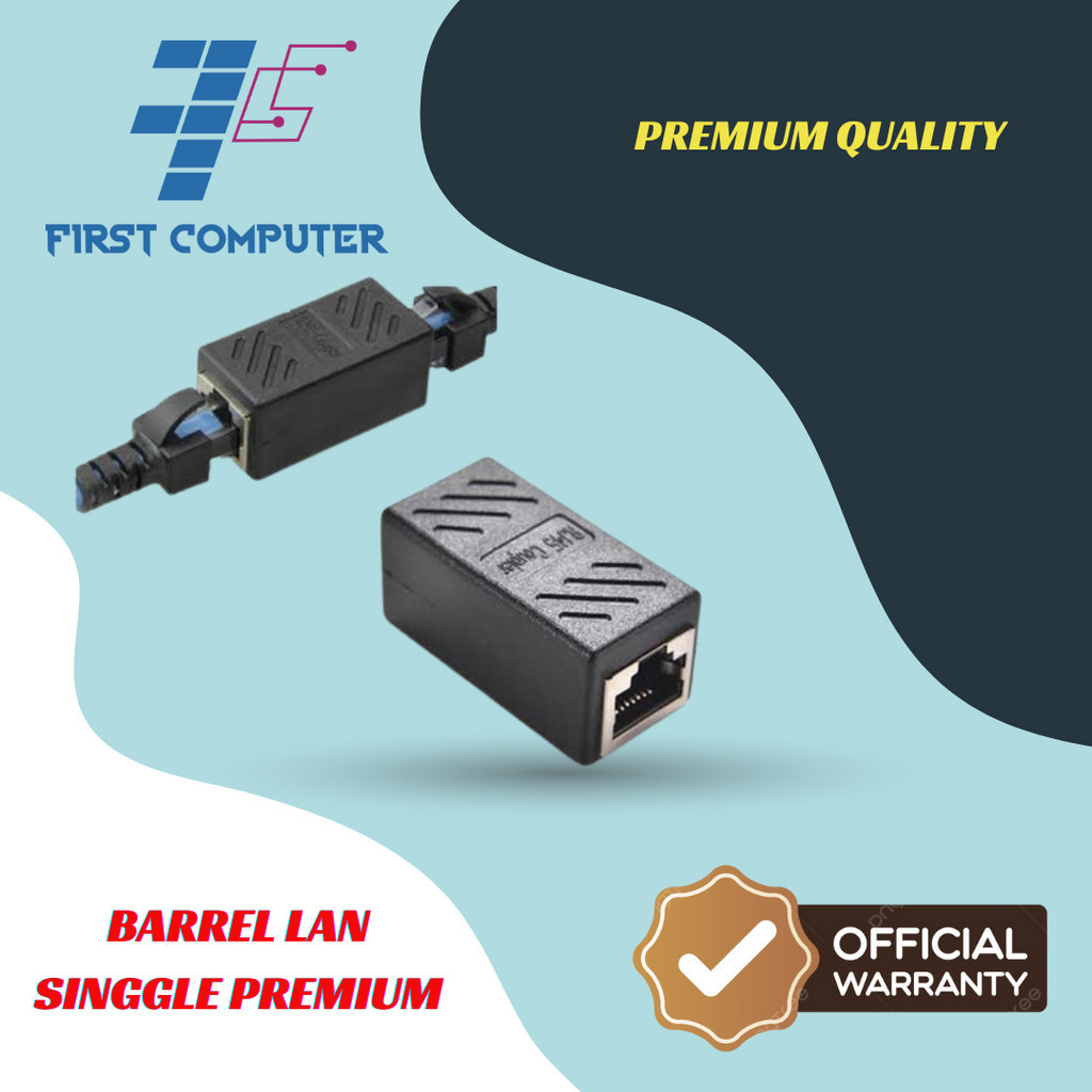 Jual Barrel LAN RJ45 Konektor Sambungan Kabel LAN RJ45 Premium Quality ...