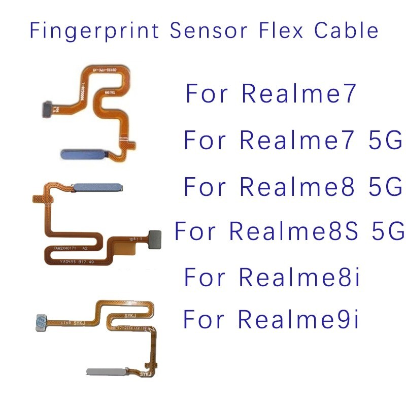 Jual Fingerprint Sensor Flex Cable For Realme 7 5G 8 8S 5G 8i 9i Power ...