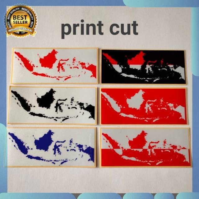 Jual Sticker Stiker print cutting peta Indonesia bagus | Shopee Indonesia