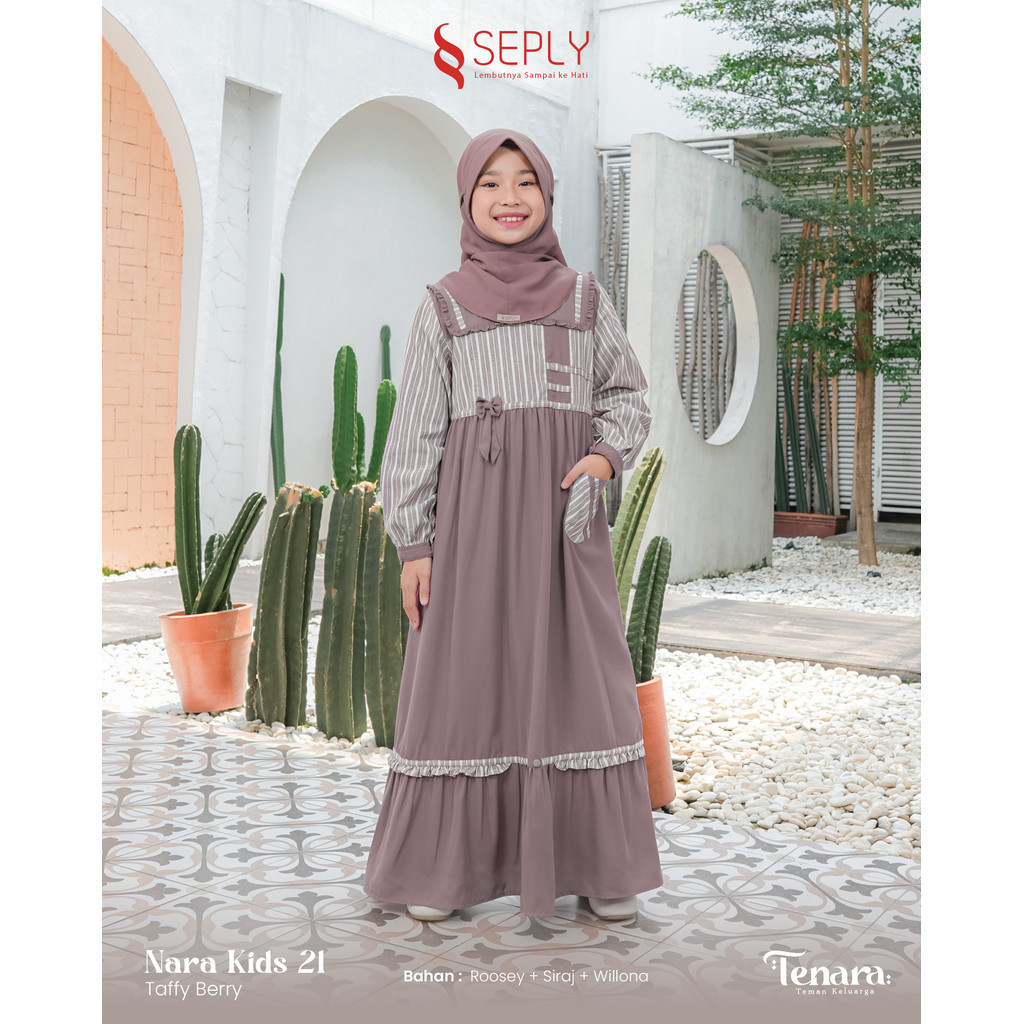 Jual Sarimbit Tenara Lebaran Keluarga Gamis Lebaran Anak Nara Kids 21 ...