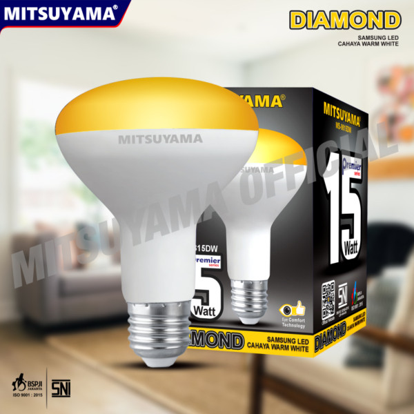 Jual MITSUYAMA Bohlam Premier Series Diamond WARM WHITE 12, 15 Watt - Berkah Jaya | Shopee Indonesia