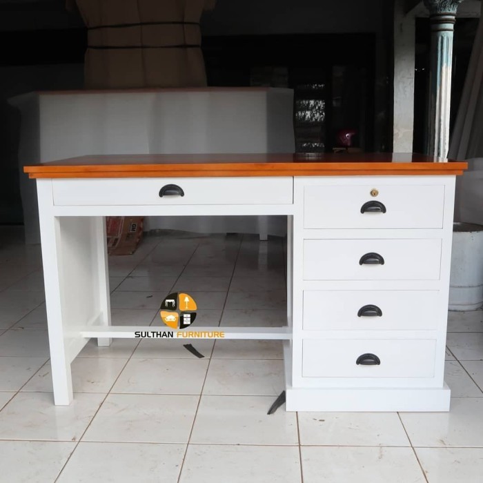 Jual Meja Belajar Minimalis 4 Laci - Meja Kantor - Meja Komputer Cat ...