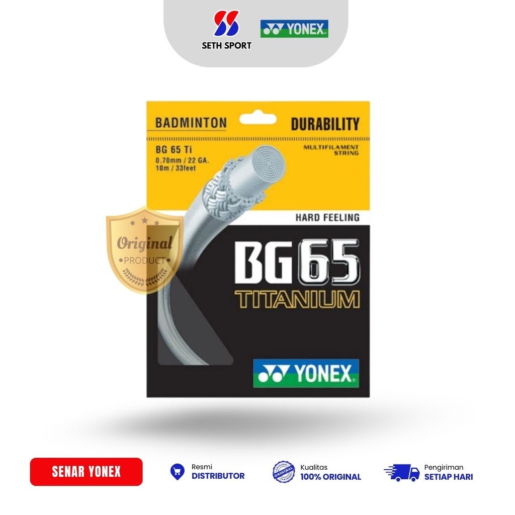 Jual Senar Badminton YONEX BG 65 Ti Original | Shopee Indonesia