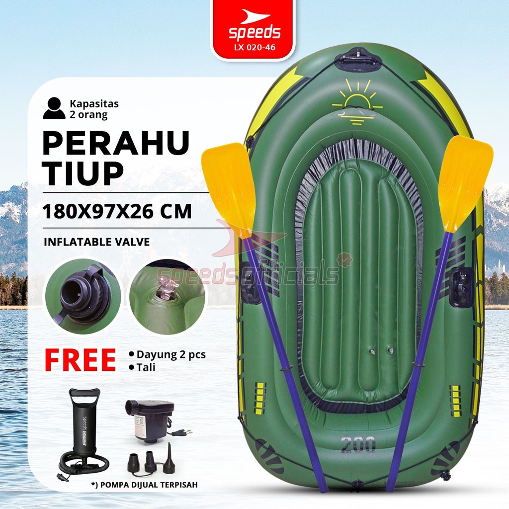Jual SPEEDS Perahu Karet Tiup Mancing Rafting Sport Inflatable Boat 2 ...