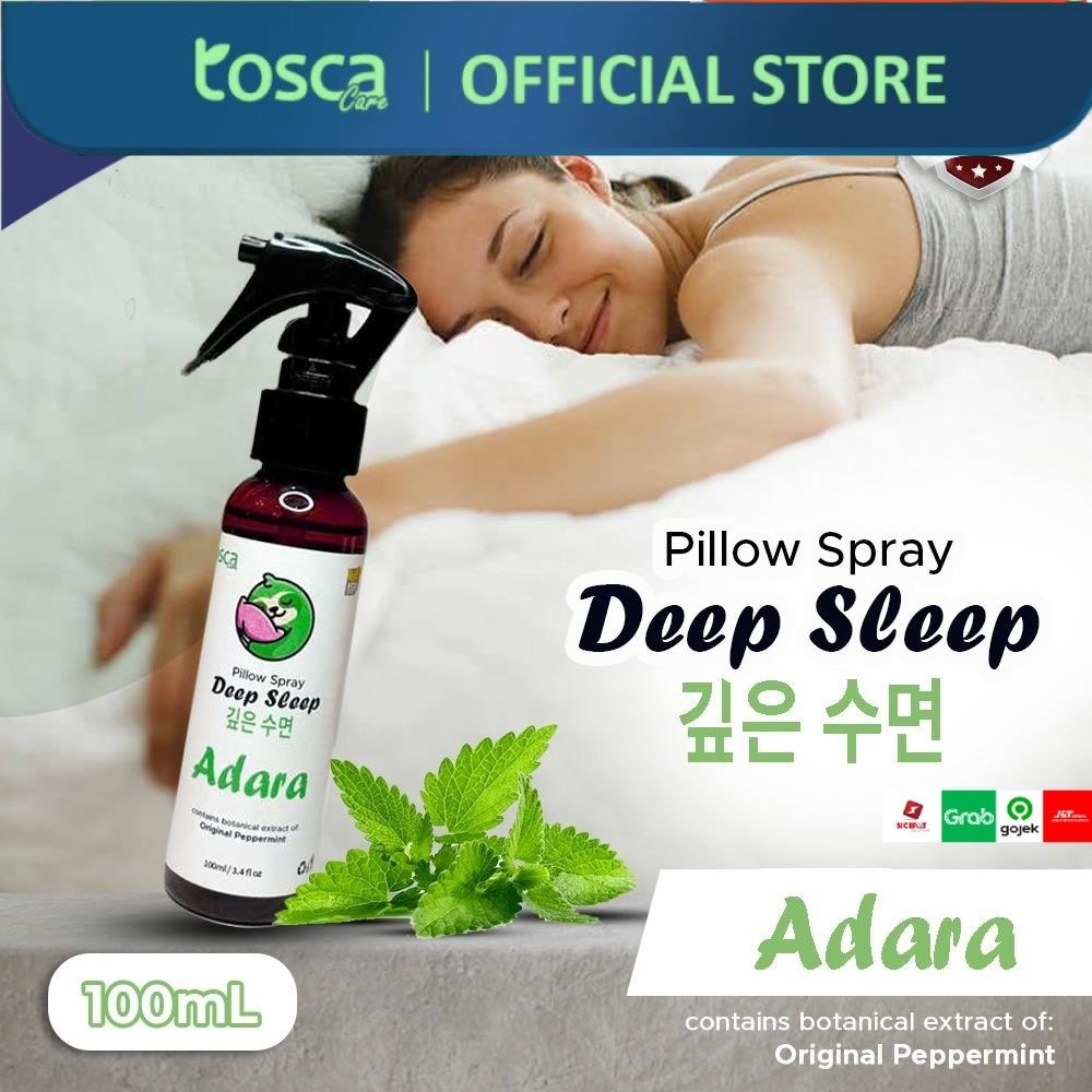 Jual Aromatherapy Pillow Spray 100ml TOSCA Natural Deep Sleep Aid ...