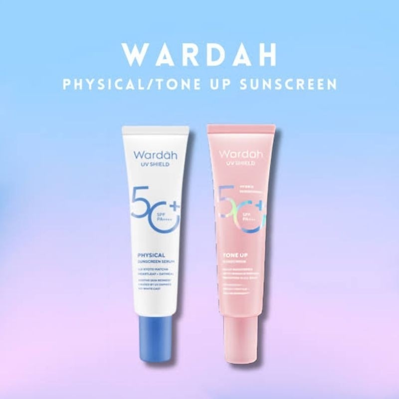 Jual Wardah UV Shield Physical Sunscreen Serum | Tone Up Sunscreen SPF 50 PA++++ (NEW) | Shopee ...