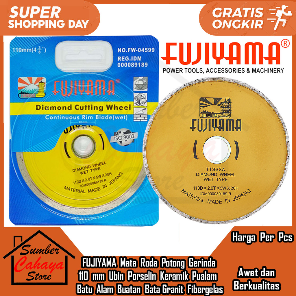 Jual FUJIYAMA Mata Roda Gerinda Grinda Piringan Piring Potongan Potong ...