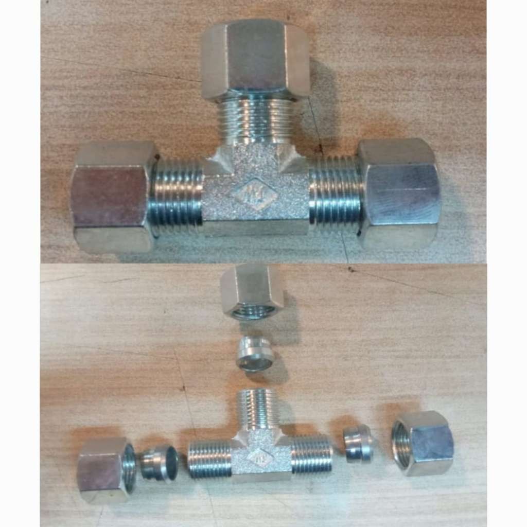 Jual TEE UNION BESI HYDRAULIC 22MM / TEE CONECTOR UNION TEE | Shopee ...