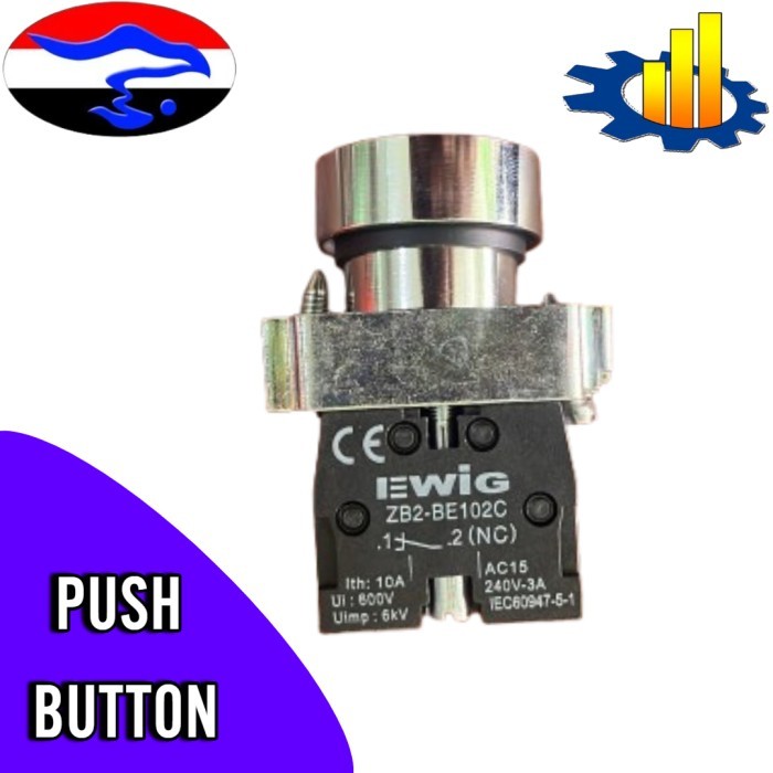 Jual PUSH BUTTON EWIG 22 MM XB2-BA31/MERAH/1NC | Shopee Indonesia