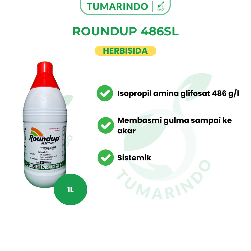 Jual Roundup 486sl 1 Liter Herbisida Sistemik Mengendalikan Gulma Sampai Ke Akar | Shopee Indonesia