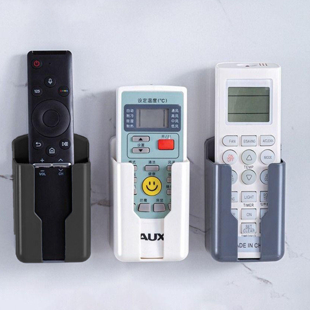 Jual Tempat Remote Dinding TV Dan AC Adhesive Wall Mounted Storage Box ...