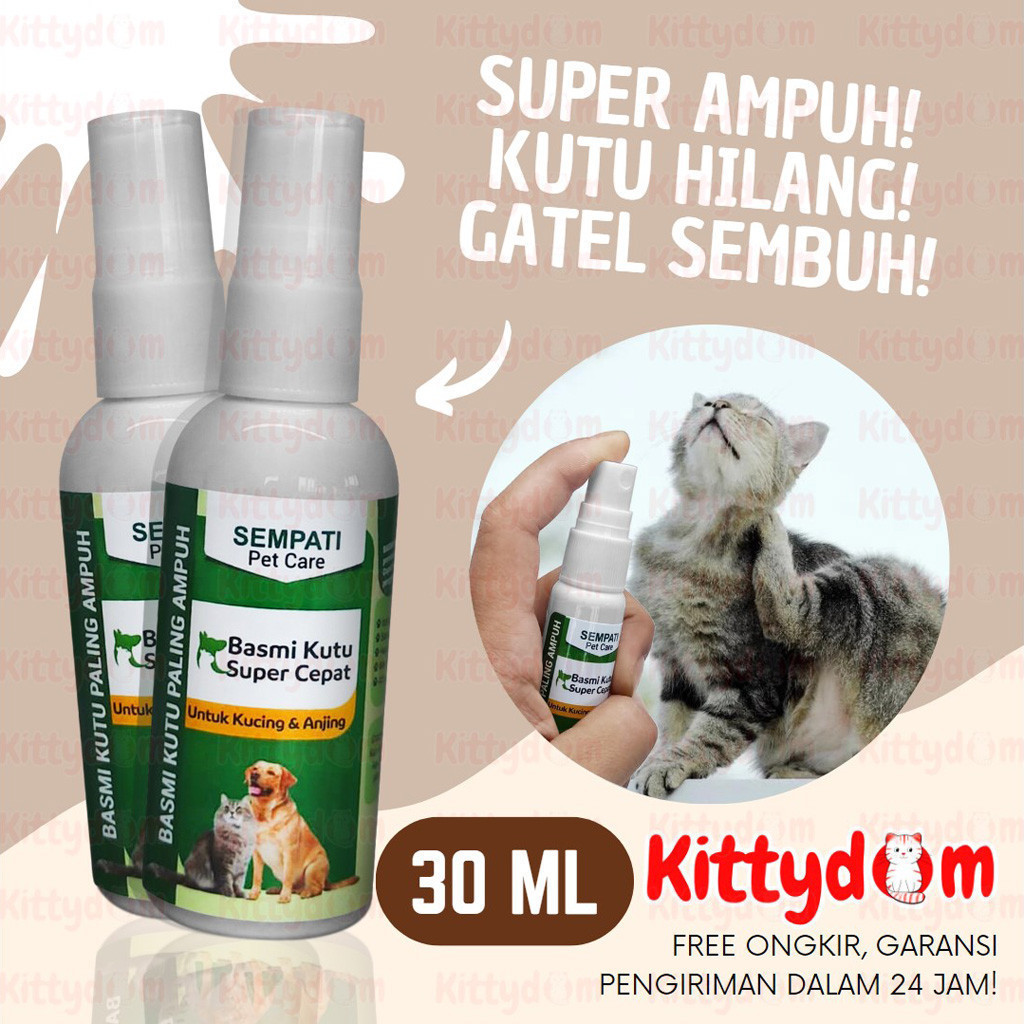 Jual KITTYDOM Basmi Kutu Super Cepat Sempati Pet Care Obat Kutu Scabies ...