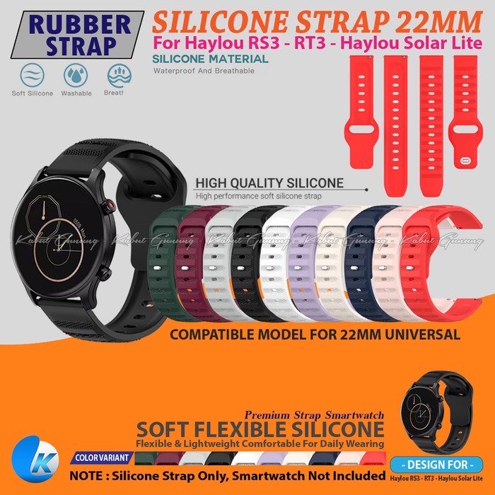 Jual GT22 Strap Smartwatch 22MM For Haylou RS3 Haylou RT3 Haylou Solar ...