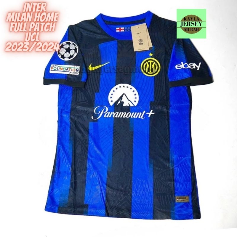 Jual JERSEY BOLA PLAYER ISSUE INTER MILAN HOME 2023 2024 FULL PATCH TOP ...