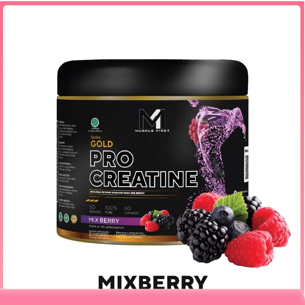 Jual PRO CREATINE KREATIN MUSCLE FIRST MUSCLEFIRST 300 GRAM / 60 ...