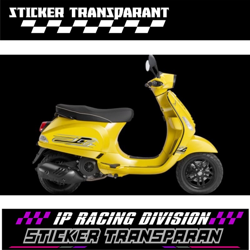 Jual STRIPING STICKER VESPA MATIC LX,S, SPRINT, PRIMAVERA TRANSPARAN ...
