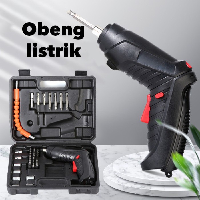 Jual Mesin Obeng Listrik Bor Cordless Tools Screwdriver Set Koper 47 ...