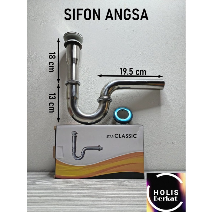 Jual Sifon Sivon Leher Angsa / Pembuangan Wastafel Stainless Push Up On ...