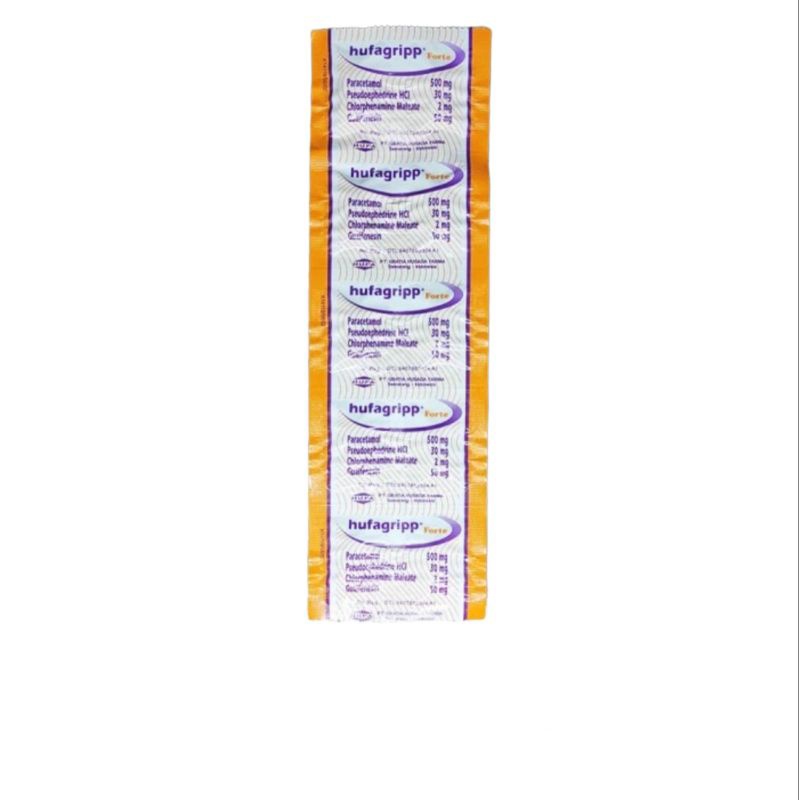 Jual Hufagrip Forte / 10 kaplet -- Obat Batuk Pilek Panas pereda Flu ...